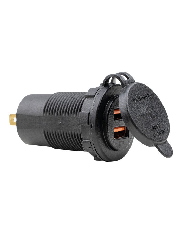 Stikdåse USB dobbeltstik 12-24DC - 12V stik - Camper Fritid Online